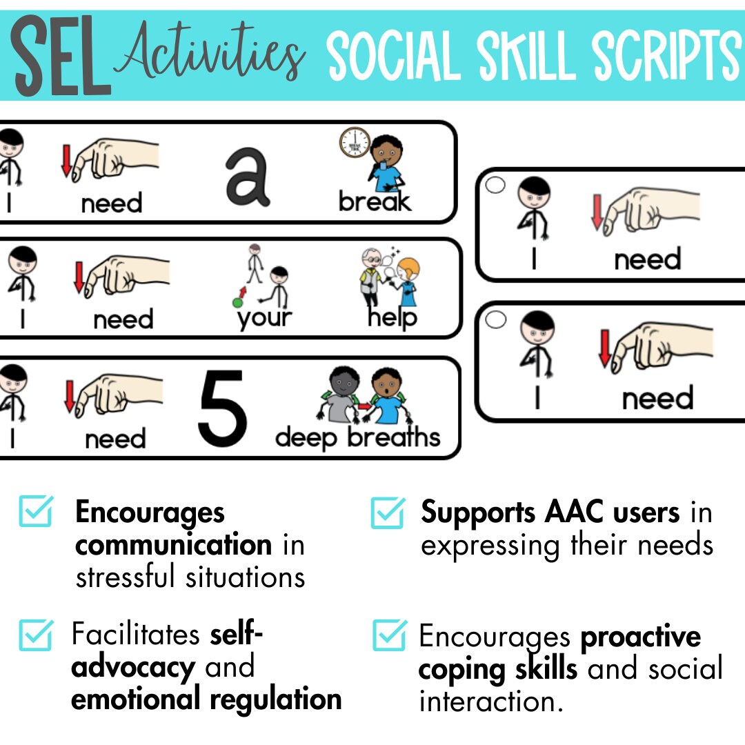 Taking a Break Social Skills Story With Social Emotional Learning ...