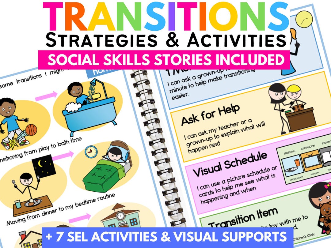 Transitions Social Story Pack | Visual Supports, Autism, Special ...