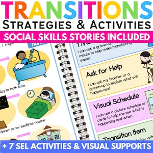 Transitions Social Story Pack | Visual Supports, Autism, Special ...