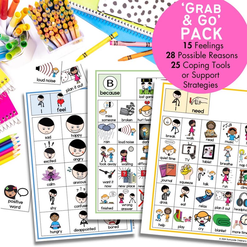 Feelings & Emotions Interactive Workbook With Coping Skills Self ...