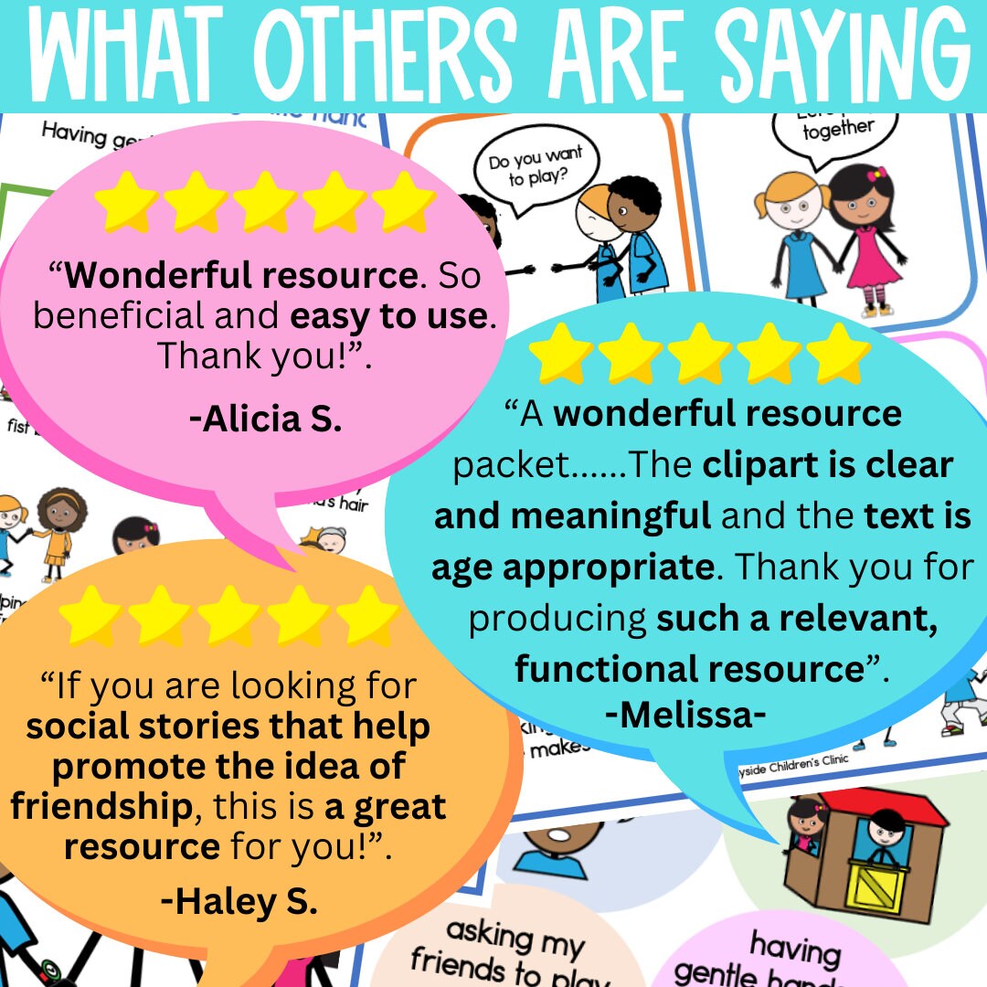 Being a Good Friend Social Story With SEL Activities | Autism, Special ...