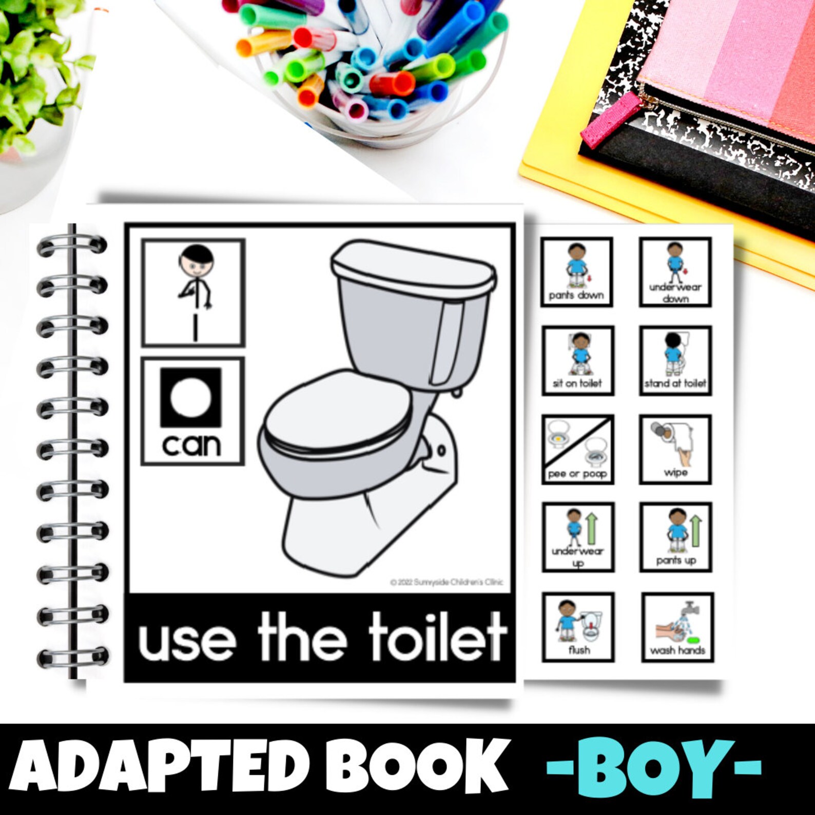 Toilet Potty Training Social Skills Stories and Adapted Books With ...