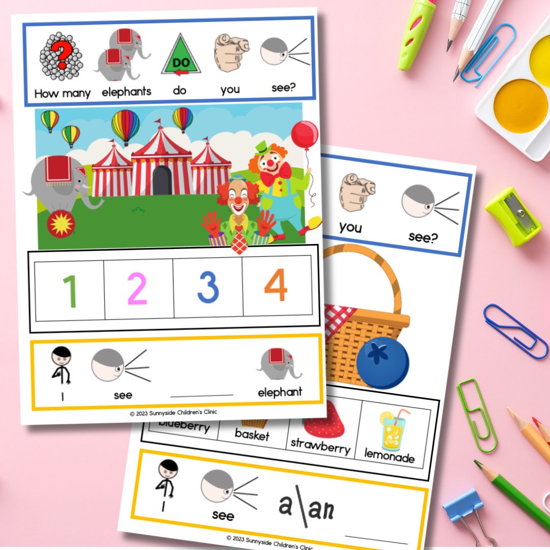 WH Questions for Speech Therapy Special Education With Interactive ...