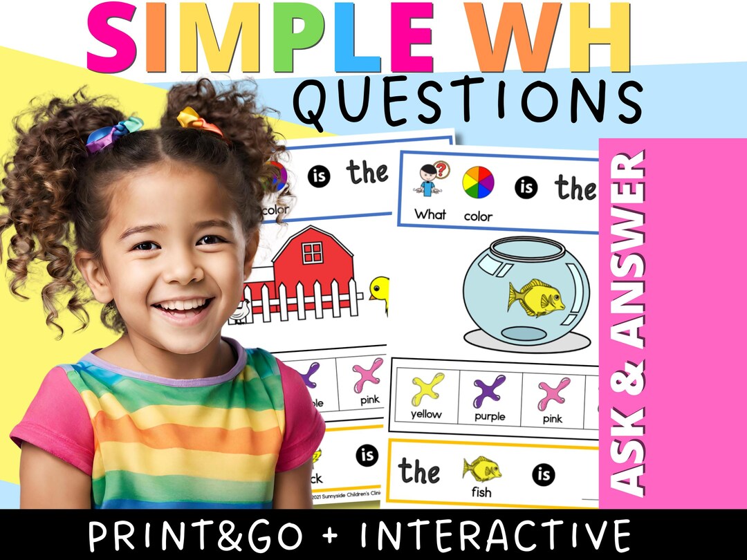 WH Questions AAC Visuals | Speech Therapy | Special Education Autism ...