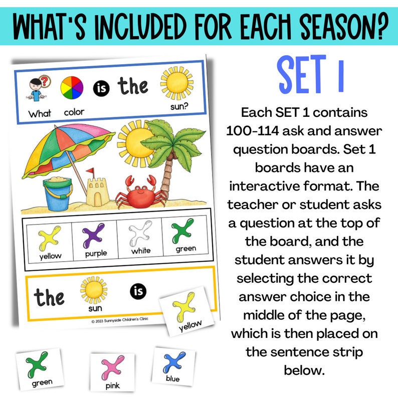 WH Questions for Speech Therapy Special Education With Interactive ...