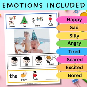SEL Emotions & Feelings Activities for Autism | AAC Visuals for Special ...
