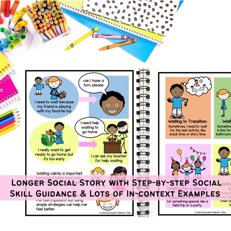 Waiting Social Story | Visual Supports and Activities | Autism ...