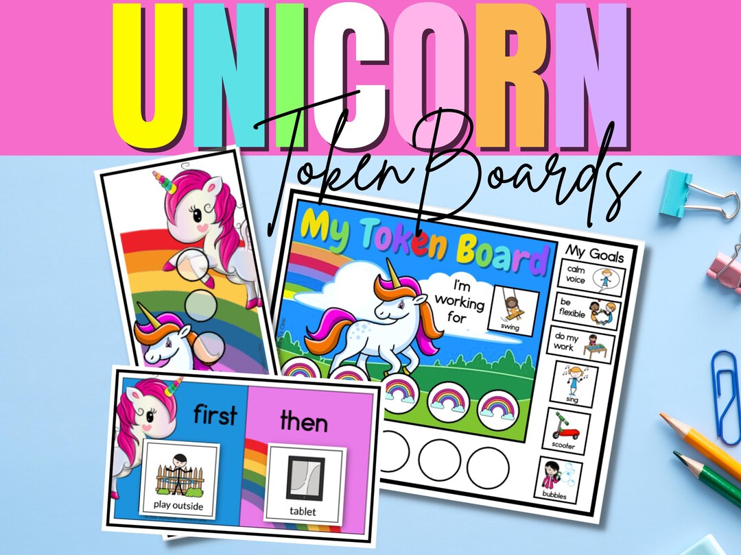 Token Board Reward Chart With First Then Schedule Behavior Management ...