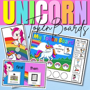 Token Board Reward Chart With First Then Schedule Behavior Management ...