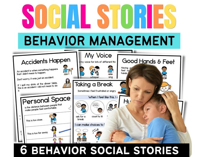 Behavior Social Stories for Autism | Social Emotional Learning SEL ...