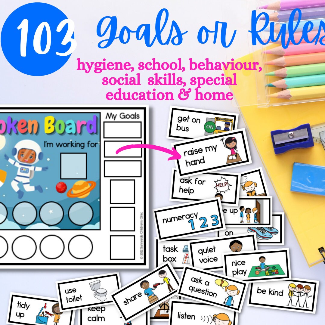 Space Token Boards | Behavior Management Charts | First Then Boards ...