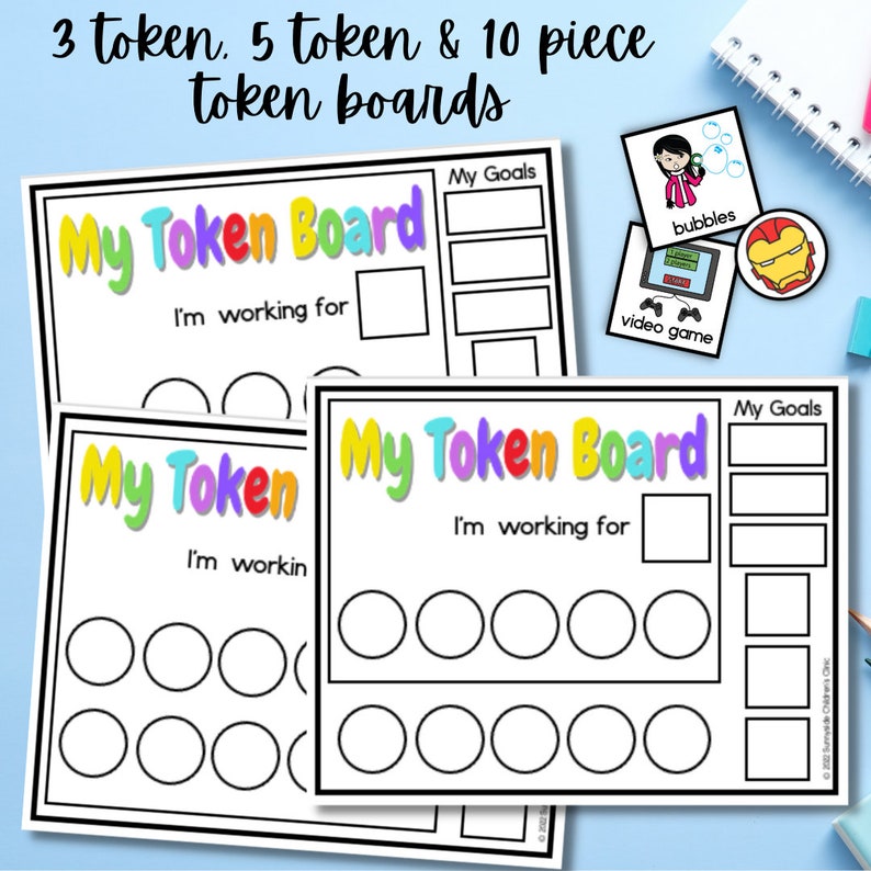 Token Board Reward Chart With First Then Schedule Board Special ...