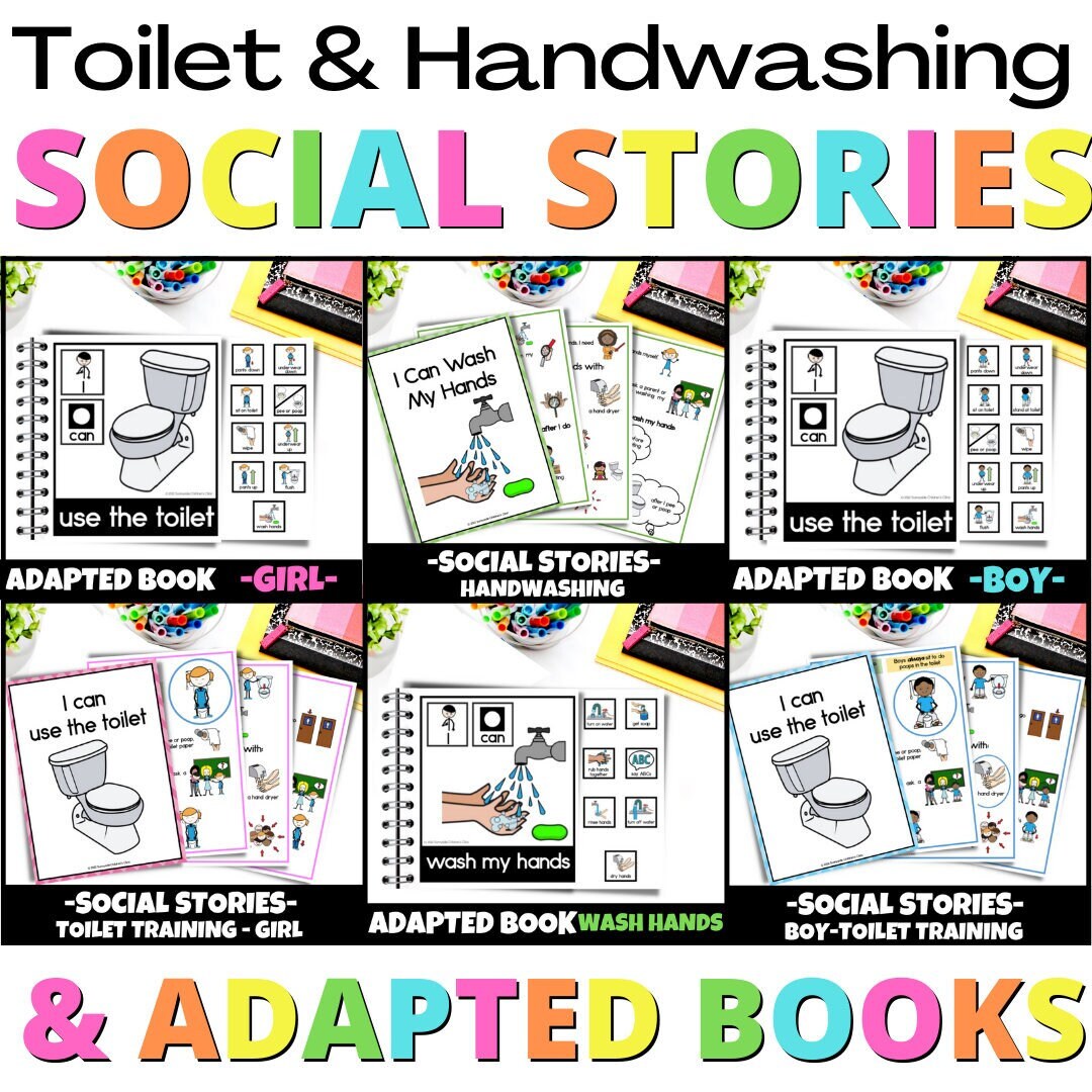 Toilet Potty Training Social Skills Stories and Adapted Books With ...