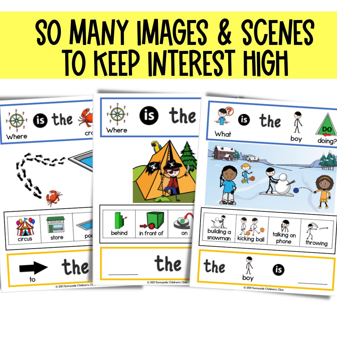 WH Questions AAC Visuals | Speech Therapy | Special Education Autism ...