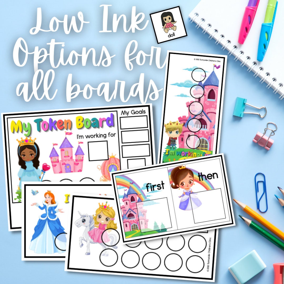 Token Board Reward Chart for Kids With First Then Schedule Behavior ...