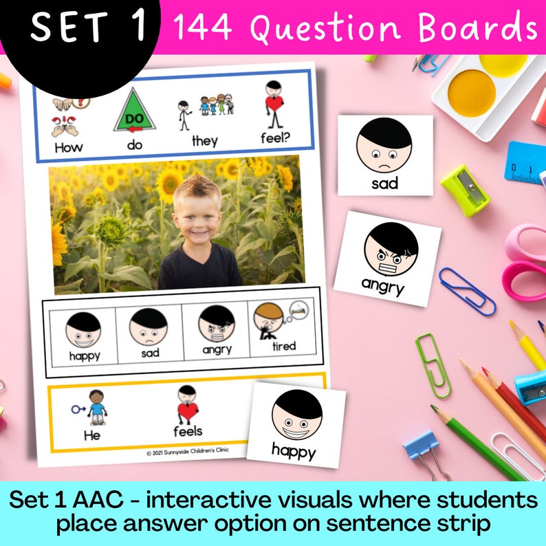 SEL Emotions & Feelings Activities for Autism | AAC Visuals for Special ...