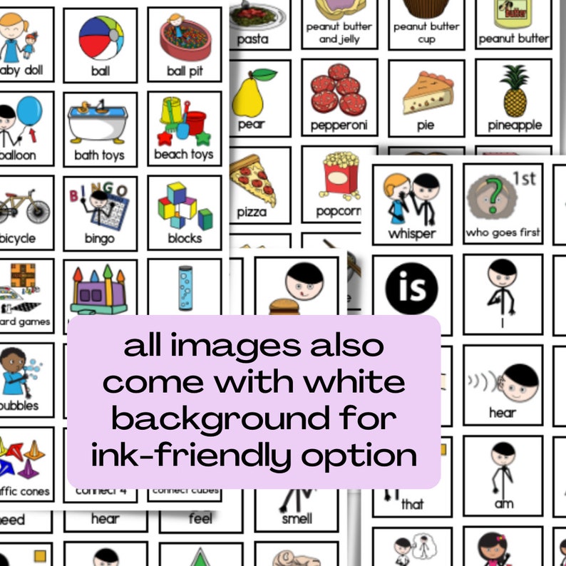 AAC Visual Supports & Sentence Strips | 550+ Core Vocabulary Icons ...