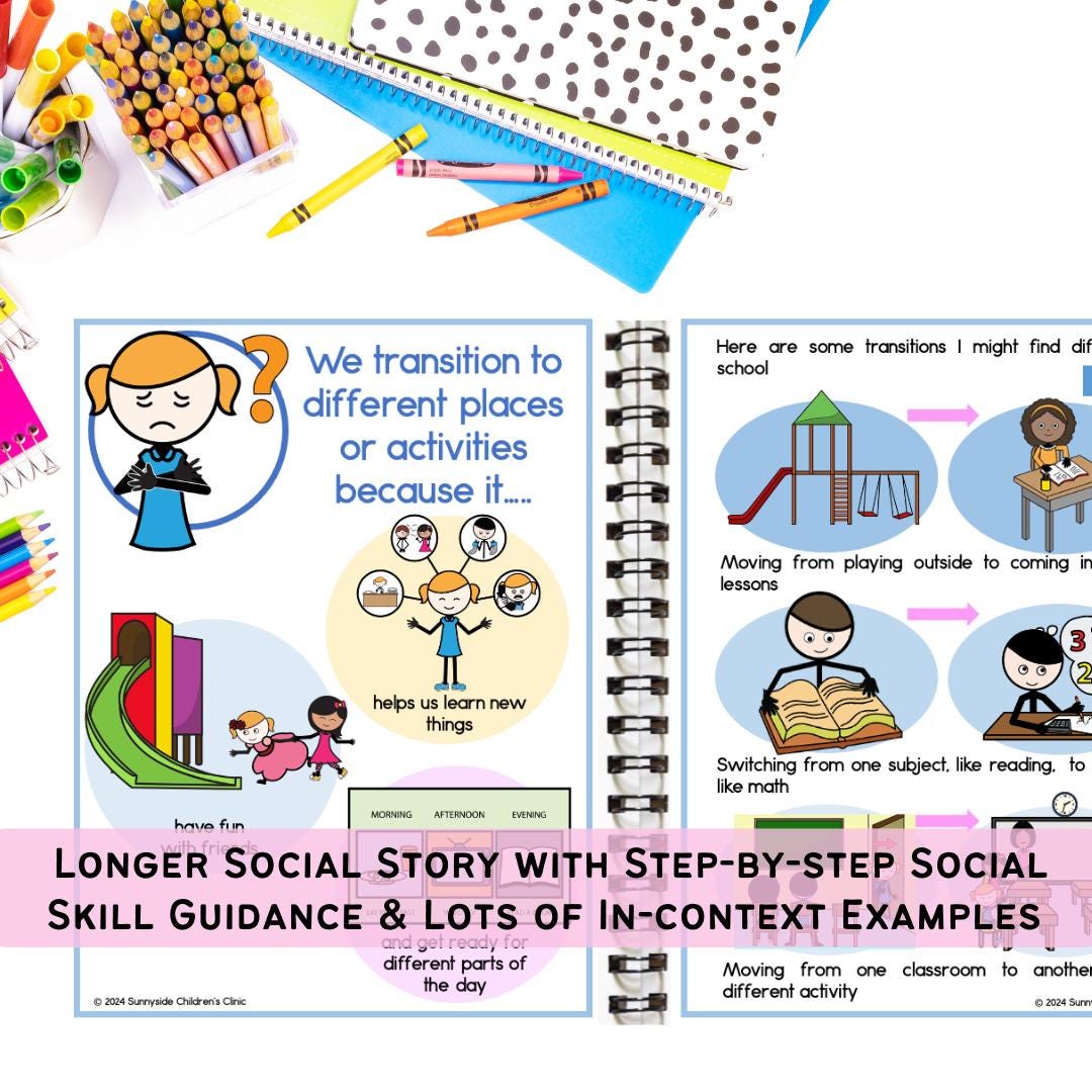 Transitions Social Story Pack | Visual Supports, Autism, Special ...