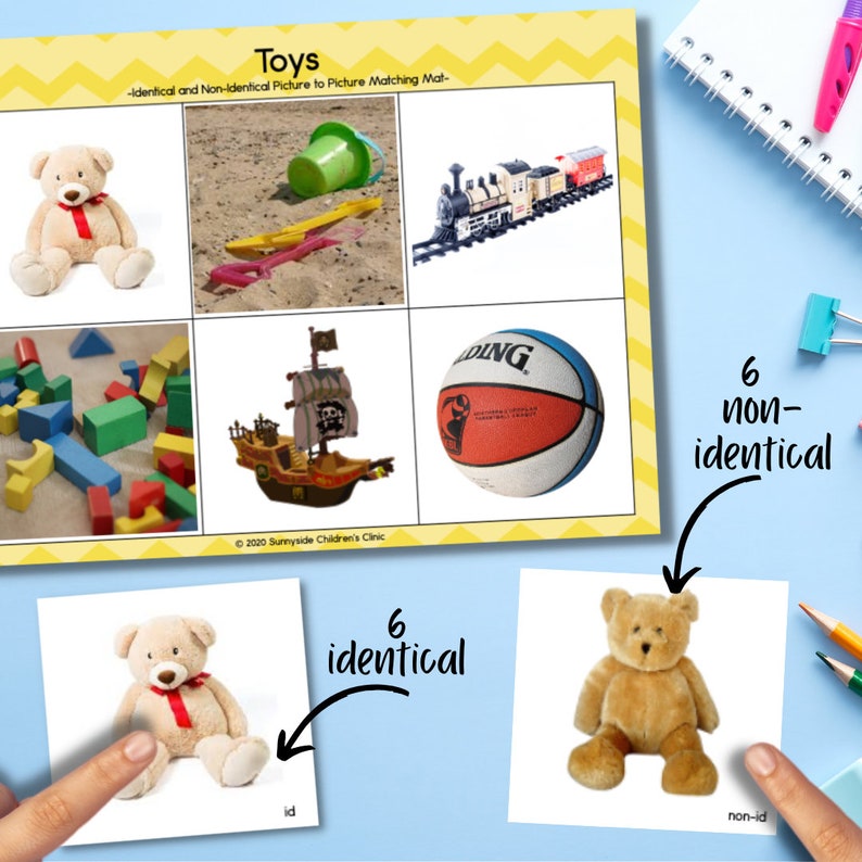 Identical & Non Identical Matching – Real Photo Cards for ABA, Autism ...