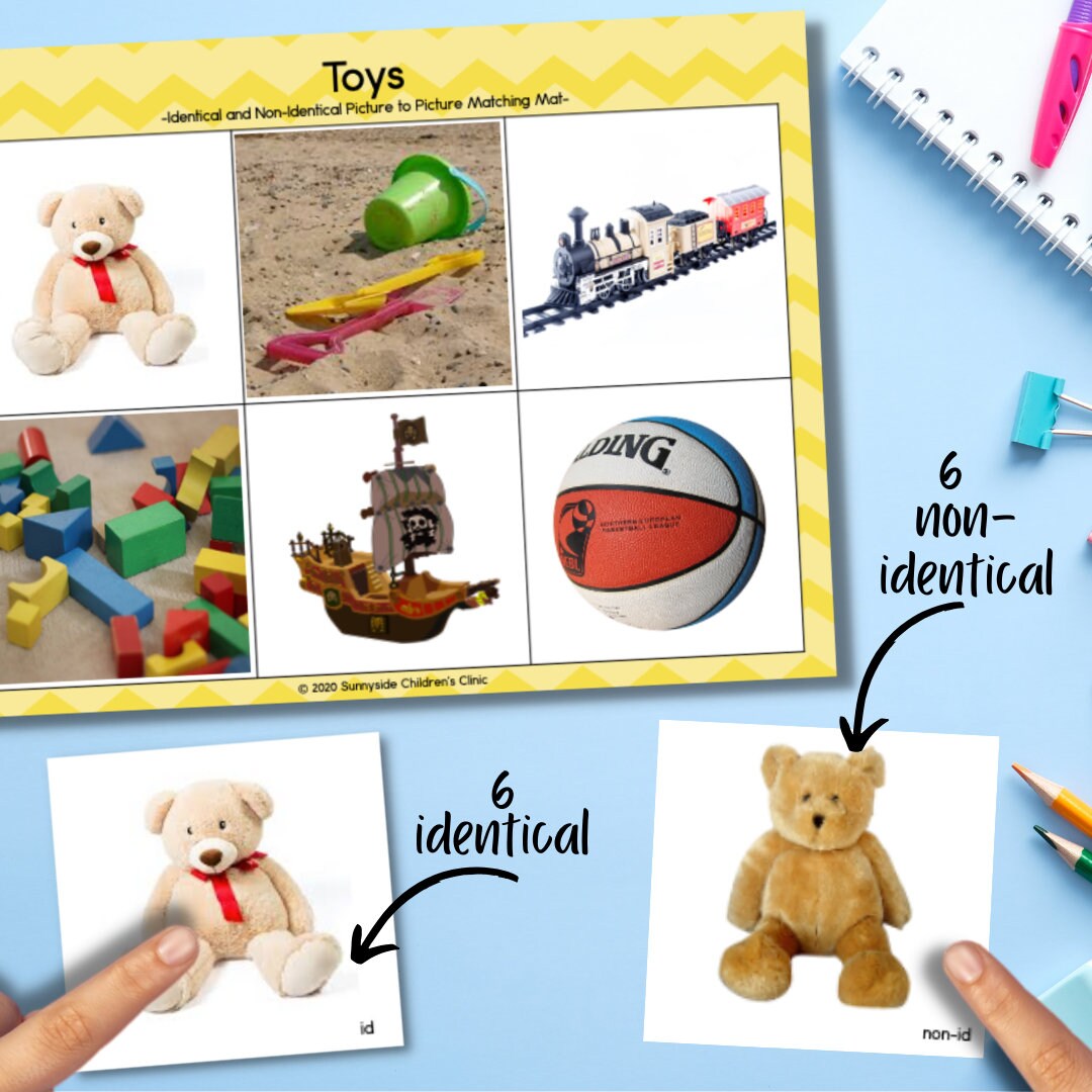 Identical & Non Identical Matching – Real Photo Cards for ABA, Autism ...