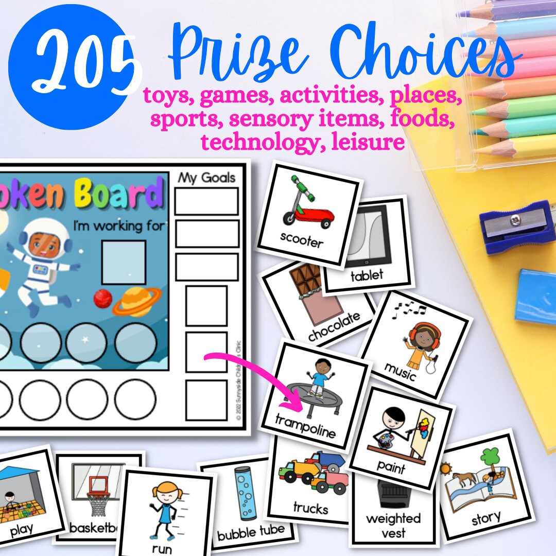 Space Token Boards | Behavior Management Charts | First Then Boards ...