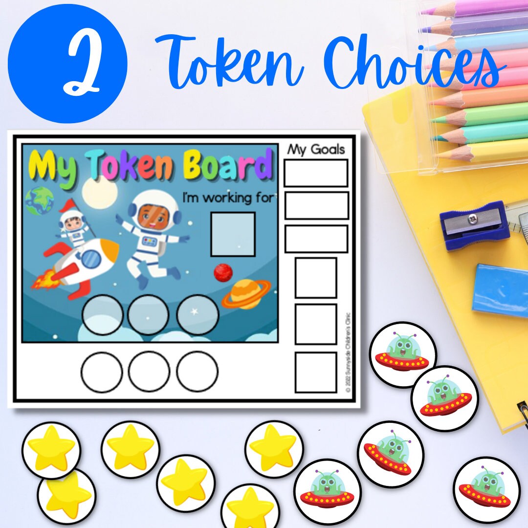 Space Token Boards | Behavior Management Charts | First Then Boards ...