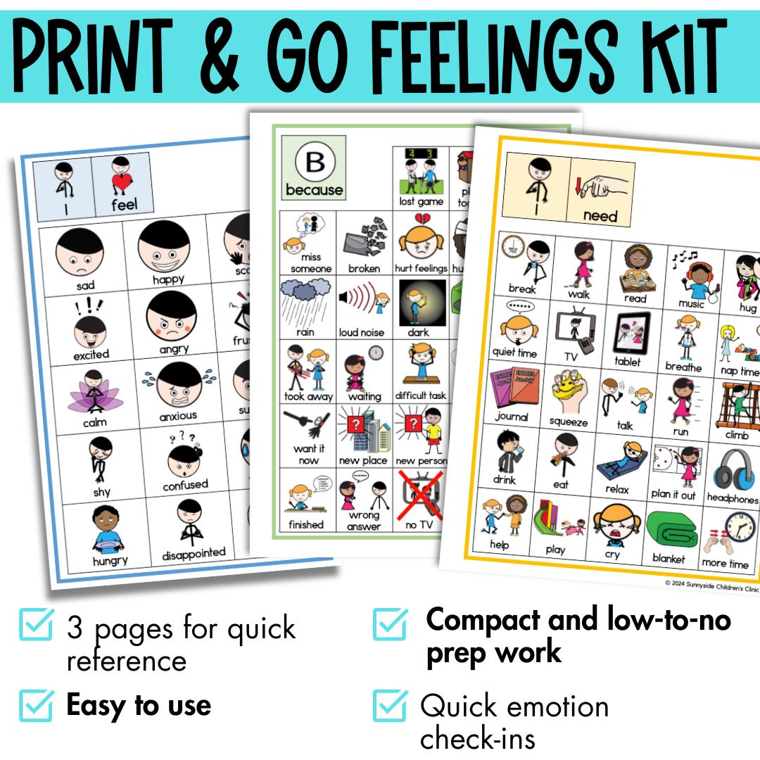 Feelings & Emotions Interactive Workbook With Coping Skills Self ...
