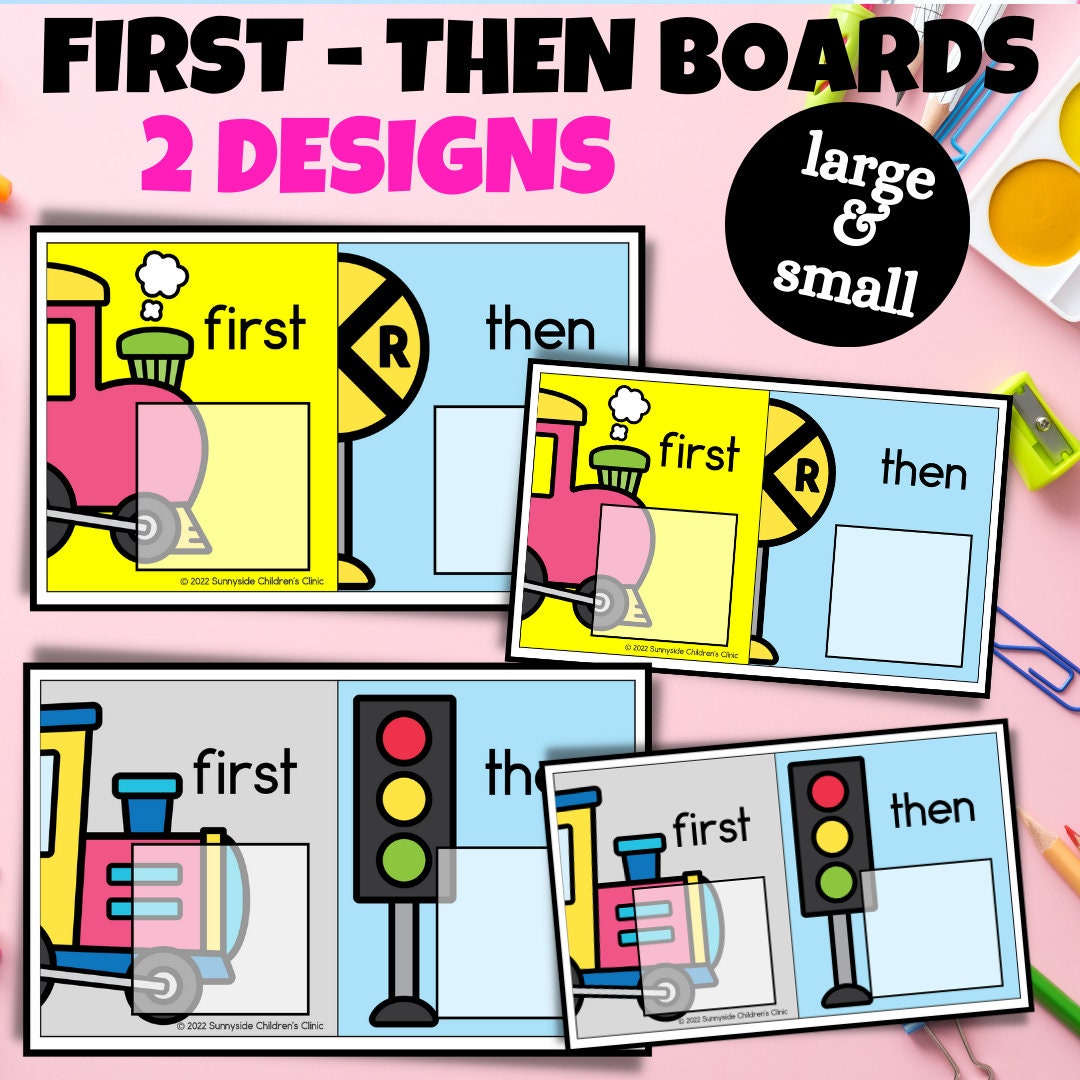 Token Board Reward Chart for Kids Train With First Then Schedule ...