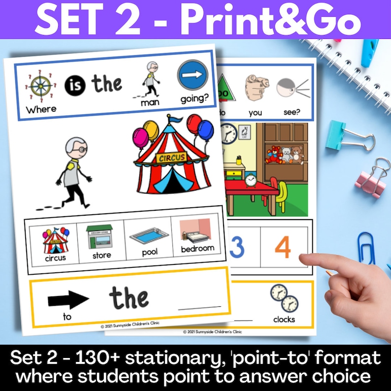 WH Questions AAC Visuals | Speech Therapy | Special Education Autism ...