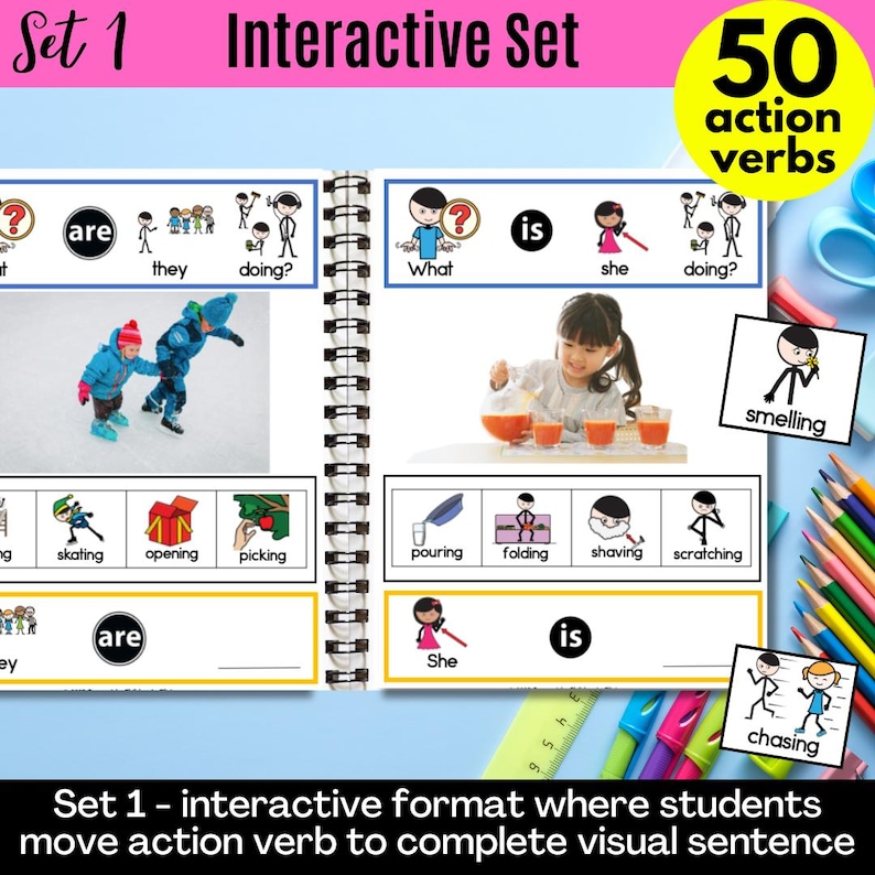 Action Verb WH Questions | Speech Therapy | Special Education | Autism ...