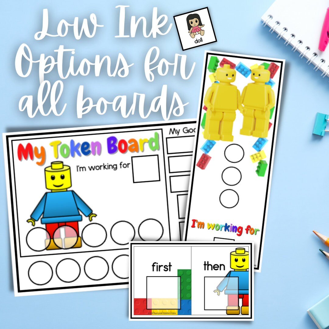 Token Board With First Then Schedule | Building Blocks | Autism ...