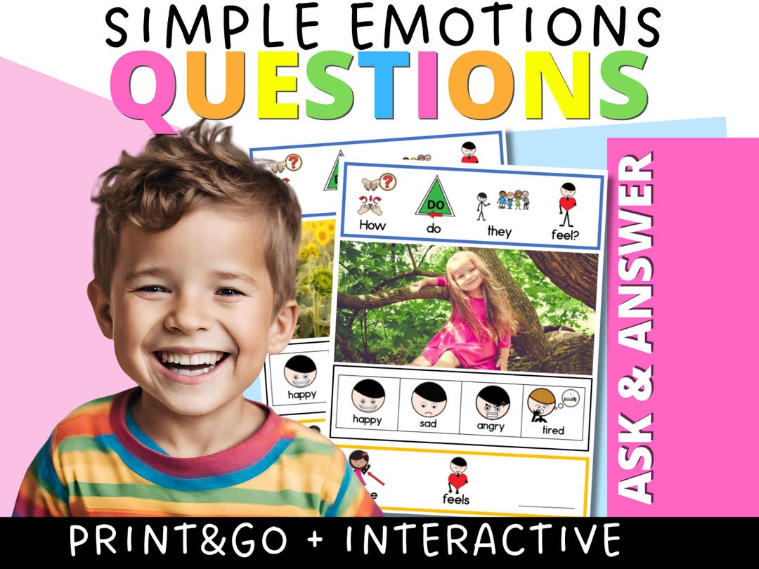 SEL Emotions & Feelings Activities for Autism | AAC Visuals for Special ...