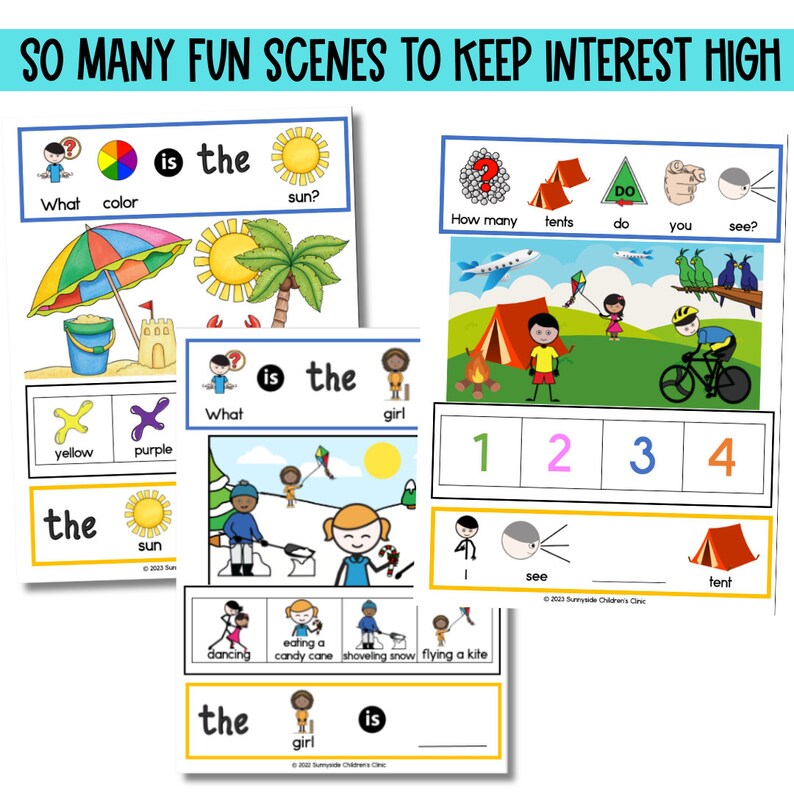 WH Questions for Speech Therapy Special Education With Interactive ...