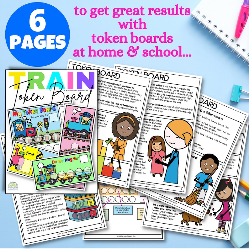 Token Board Reward Chart | Train First Then Schedule | Behavior ...