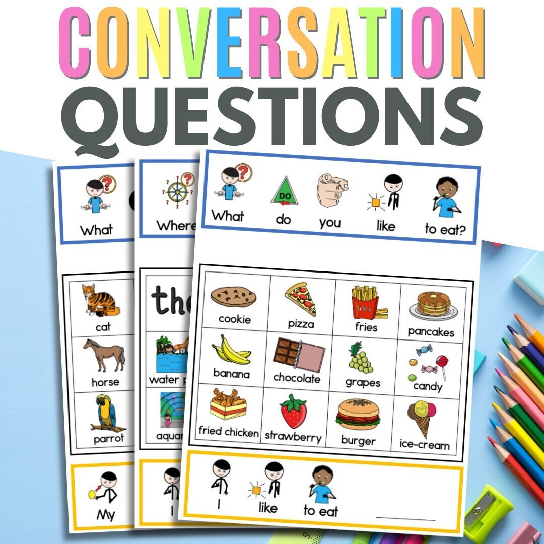 Simple Conversation Questions With Interactive Visuals AAC Ask & Answer ...