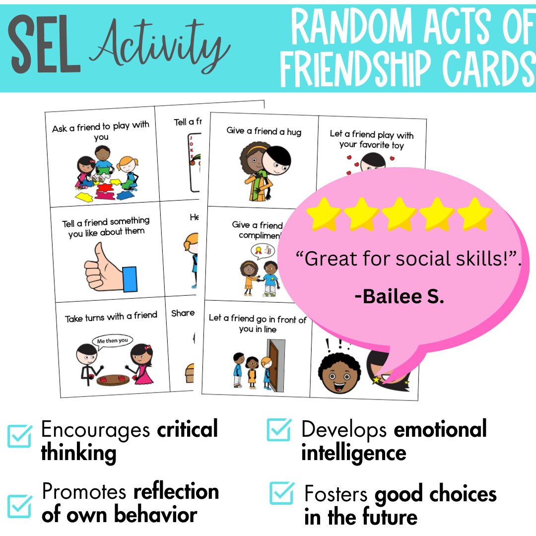 Being a Good Friend Social Story With SEL Activities | Autism, Special ...