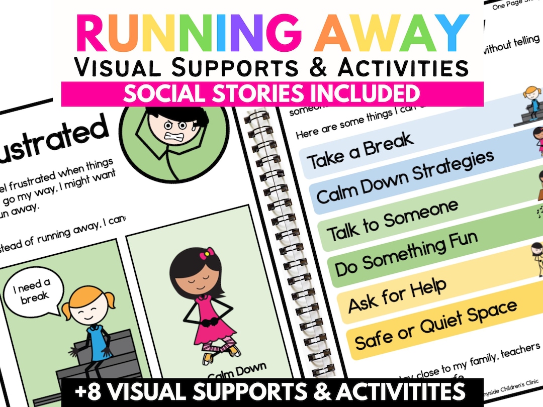 Running Away Social Story | Elopement Behavior SEL Activity | Autism ...