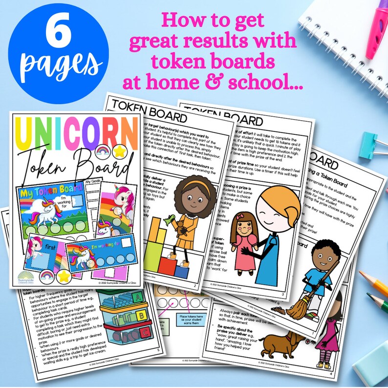 Token Board Reward Chart With First Then Schedule Behavior Management ...