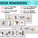 Editable Lanyard Visuals | Desk Reminders | Visual Rules Cue Cards ...
