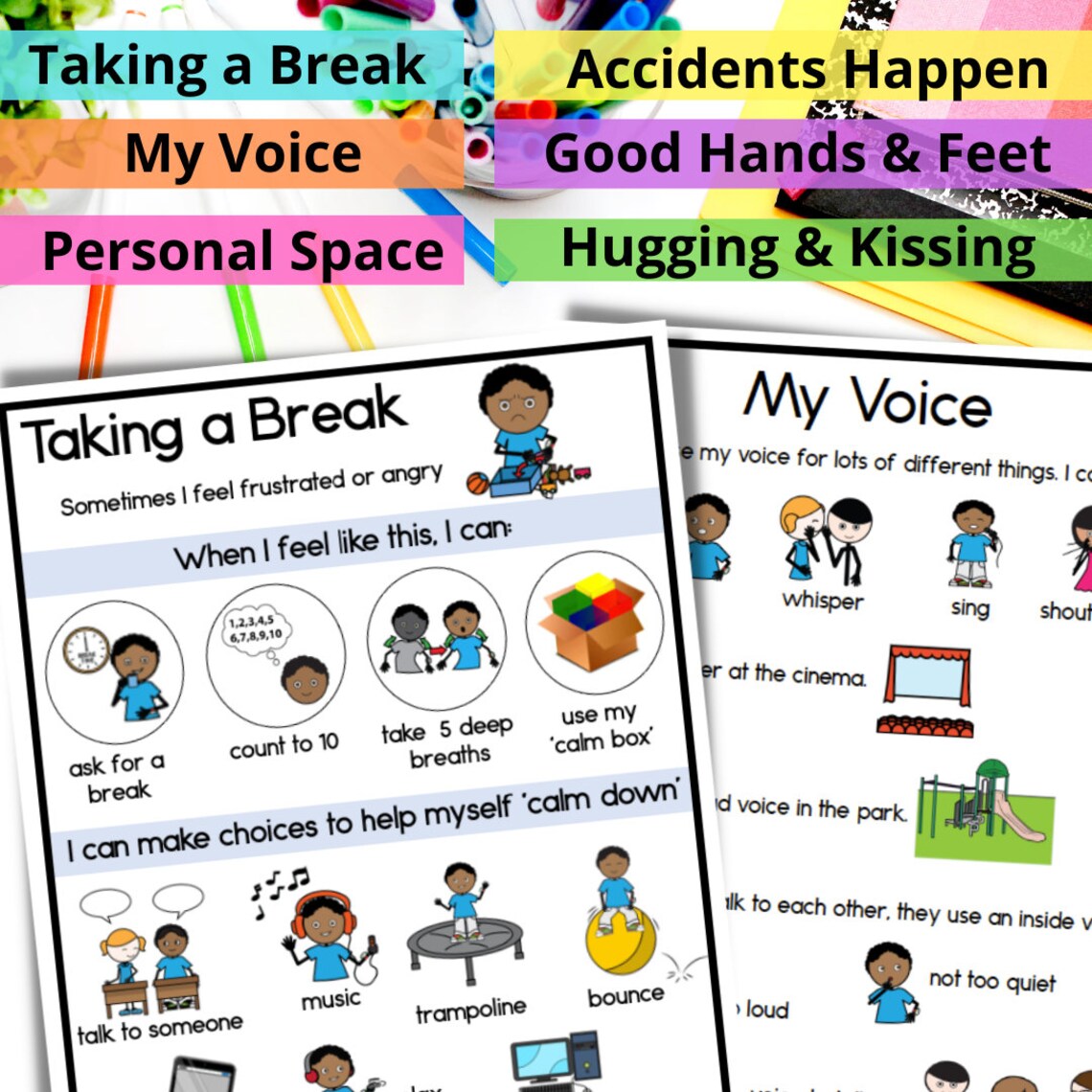 Behavior Social Stories for Autism | Social Emotional Learning SEL ...