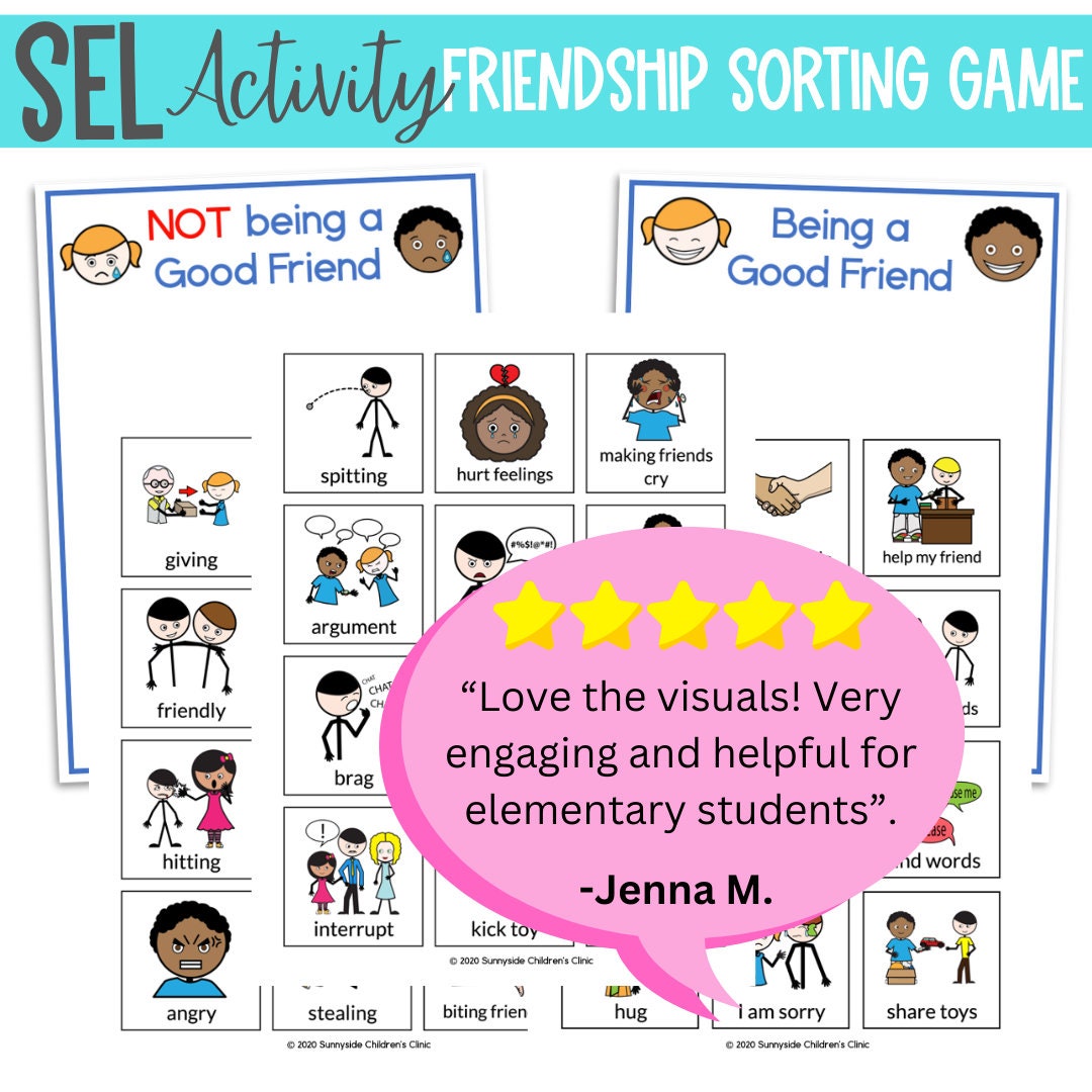 Being a Good Friend Social Story With SEL Activities | Autism, Special ...