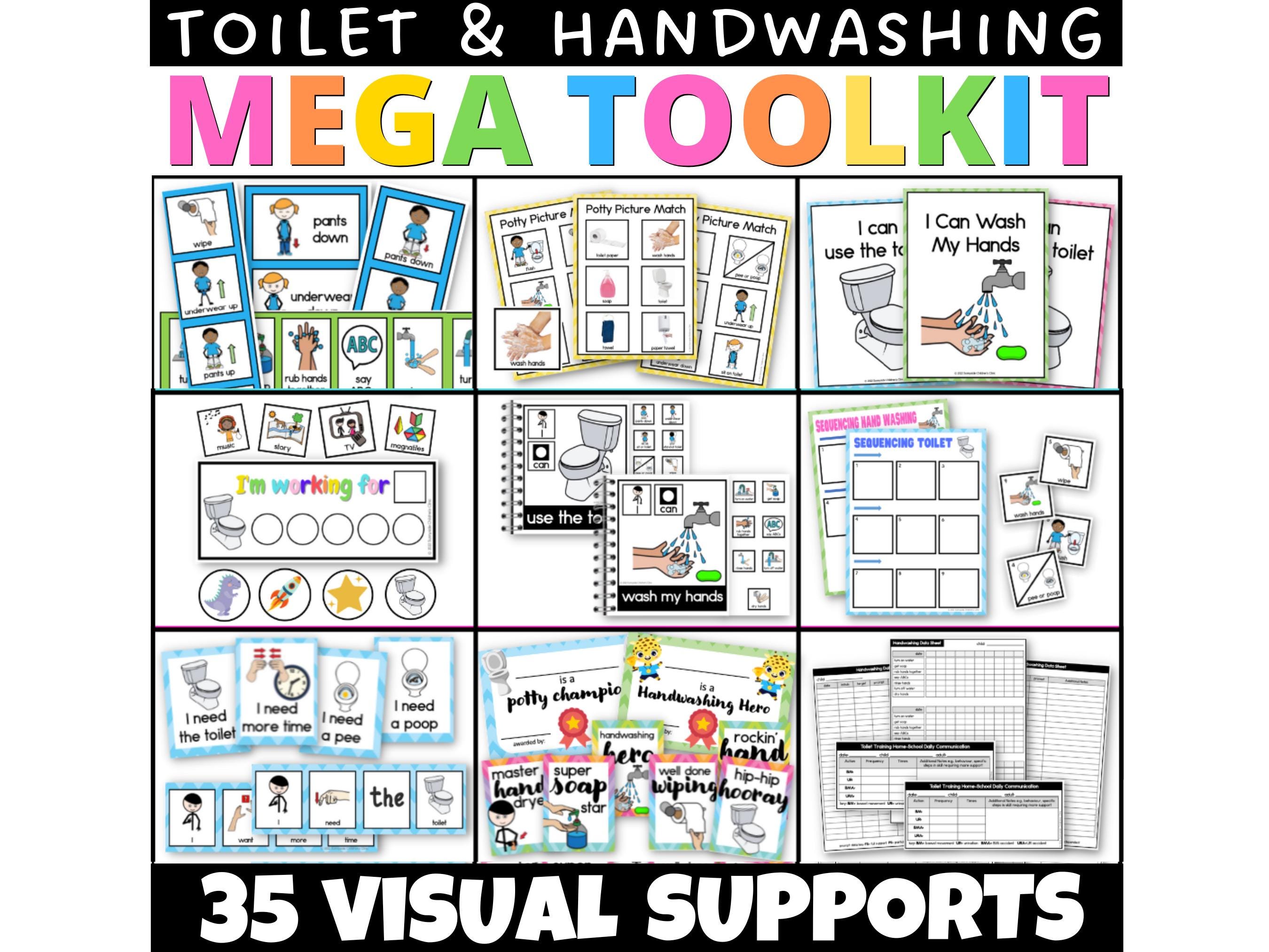 Toilet & Potty Training Visual Toolkit | Handwashing Routine | Autism ...