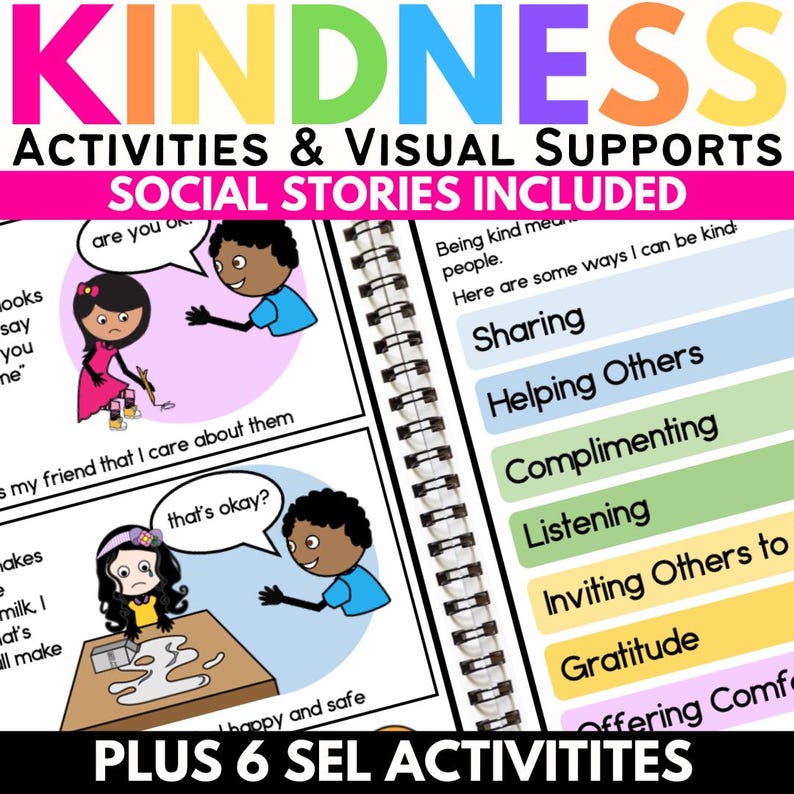 Kindness Social Skills Story Pack Being a Good Friend Friendship ...