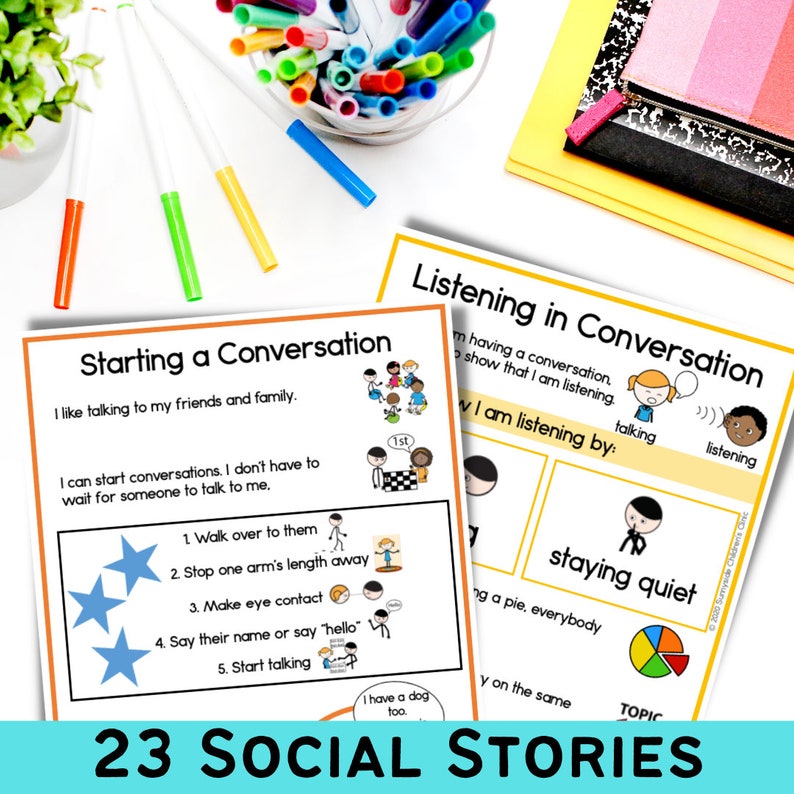 23 Social Stories for Conversation, Friendship, Behavior & Social ...