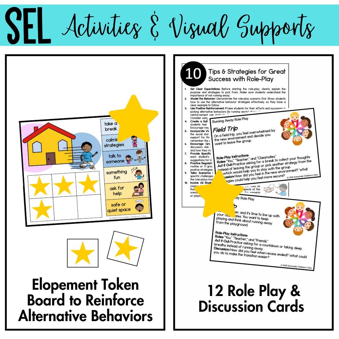 Running Away Social Story | Elopement Behavior SEL Activity | Autism ...