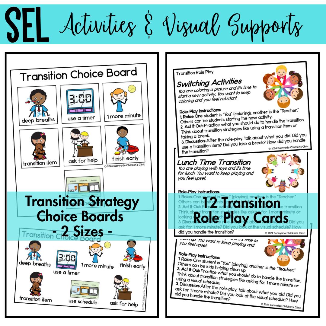 Transitions Social Story Pack | Visual Supports, Autism, Special ...