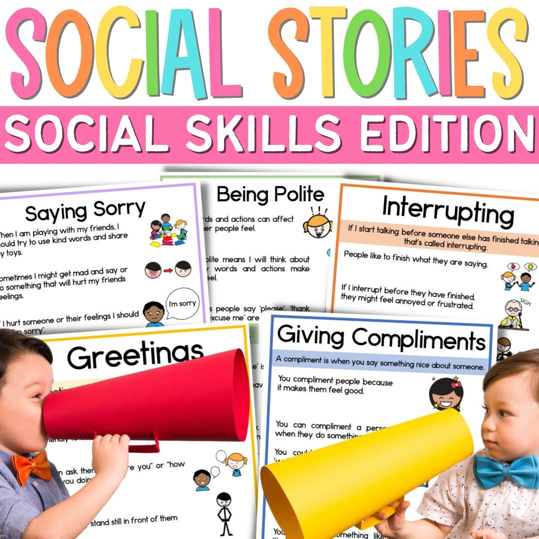 Social Stories for Autism, Special Education, Early Intervention ...