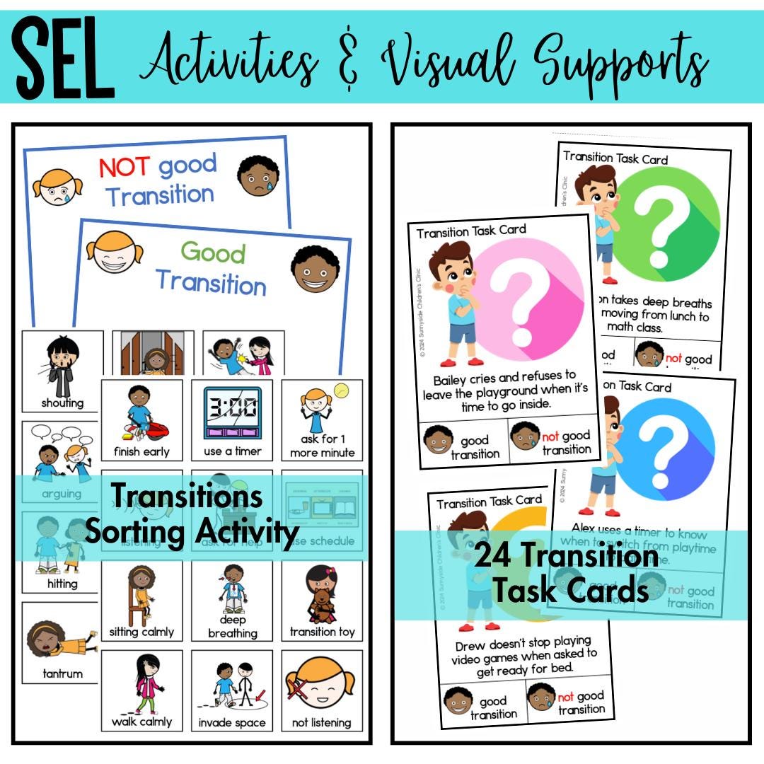 Transitions Social Story Pack | Visual Supports, Autism, Special ...