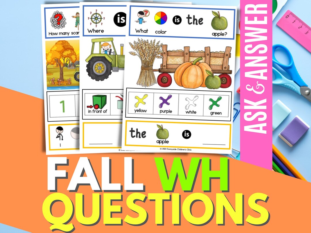 WH Questions AAC Visuals | Speech Therapy | Special Education Autism ...