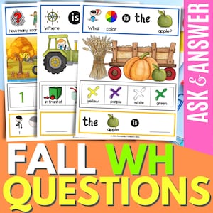 WH Questions AAC Visuals | Speech Therapy | Special Education Autism ...